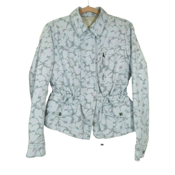 GAP | Jackets & Coats | Gap Limited Edition Utility Jacket Blue Floral ...